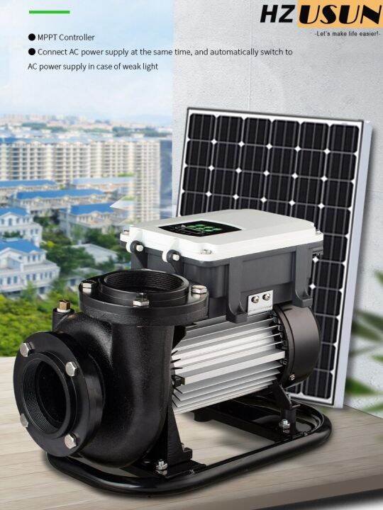 DC 2 HP 3 inch Big Flow Solar Powered Above Ground Booster Pump Pumping Machine Solar Surface ...