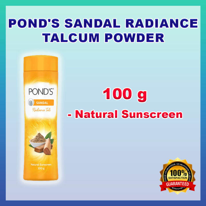 POND'S - Sandal - Radiance Talcum Powder - Natural Sunscreen - 100g ...