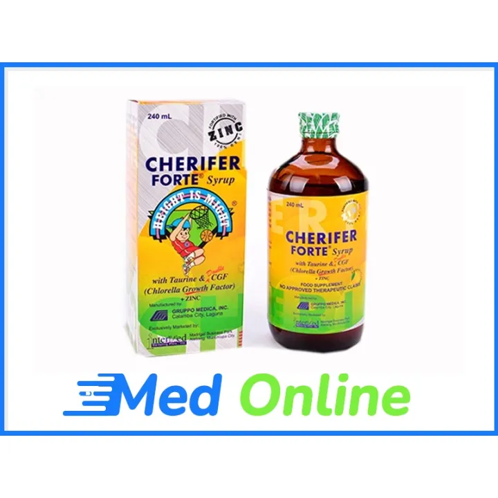 Cherifer Forte Syrup with Taurine & CGF + Zinc | Lazada PH