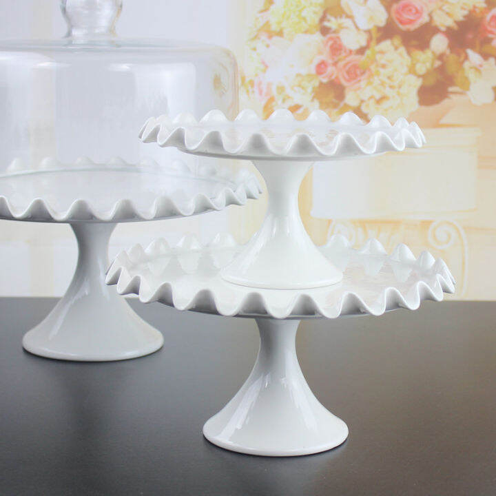 White Ceramic Cake Stand Cupcake Holder with No Lid | Lazada PH