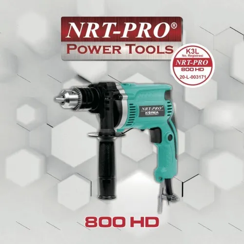 New Bor Beton 13Mm Impact Drill Nrt Pro 800 Hd Putaran Bolak Balik ...