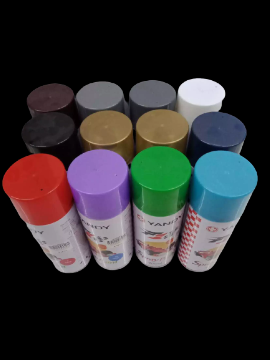 Yandy Spray Paint Solid Colors 100% Acrylic Spray Paint Multiple Color ...