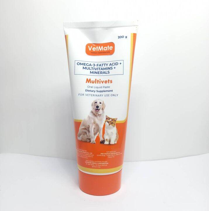 [VET SUPPORT] 1 tube VetMate MULTIVETS 200g Oral Liquid Paste Dietary ...
