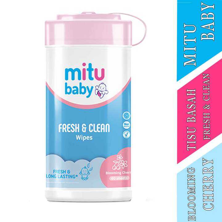 Fresh & clean Wipers- Mitu- Mitu baby- bloming cherry 60 sheets ...