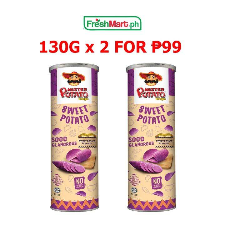 BUY 2 FOR 99 Mister Potato Crisps Sweet Potato 130g x 2 | Lazada PH