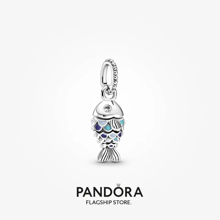 Pandora Blue Scaled Fish Dangle Charm | Lazada