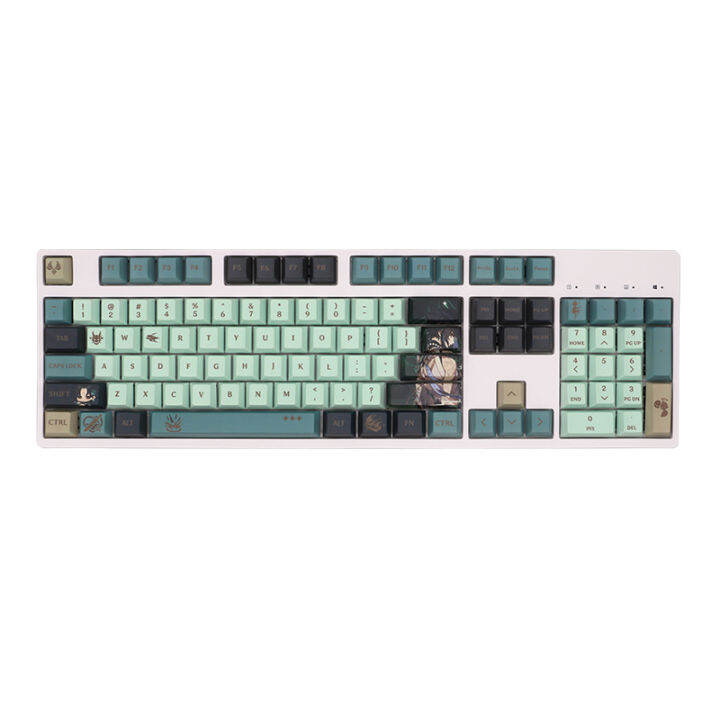 Genshin Impact Keycaps Xiao Keycaps PBT Keycaps 128pcs Cherry Keycaps ...