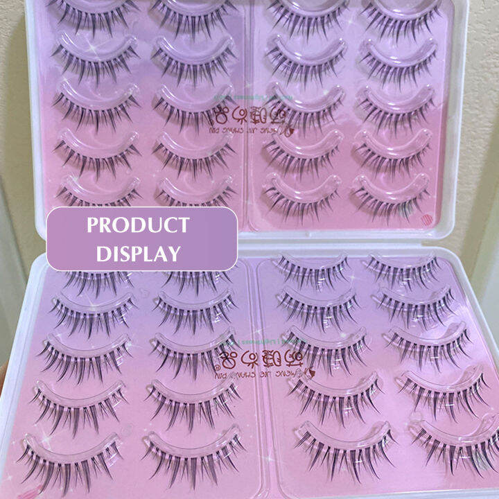 Ub 20 Pairs Long Comic Soft Eyelashes Long Dramatic Bushy Curling Thick ...