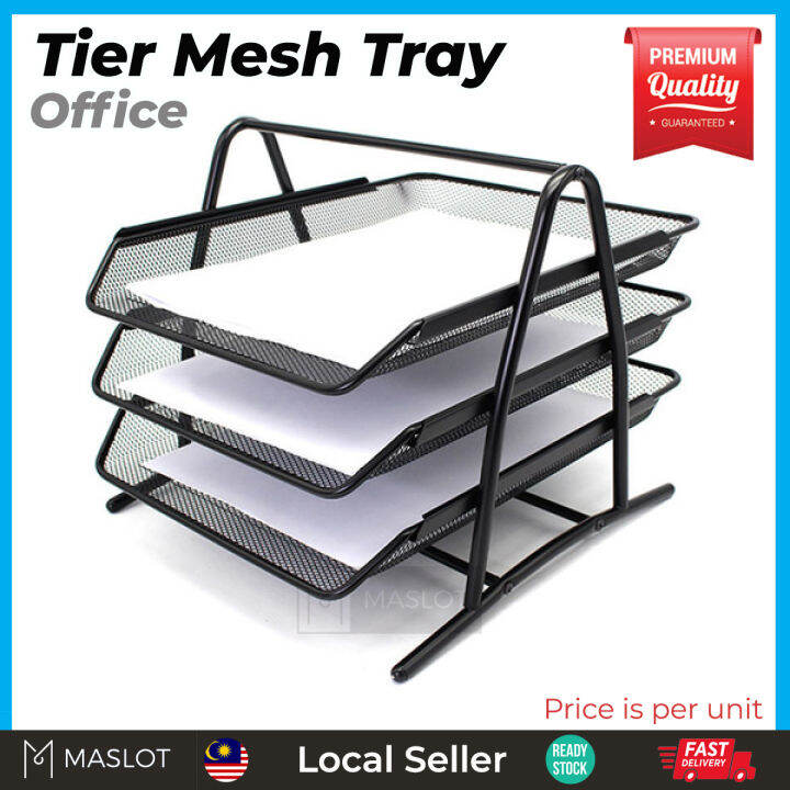 2Tier/3Tier Mesh Paper Tray Trays - 2layers/3layers A4 Document | Lazada