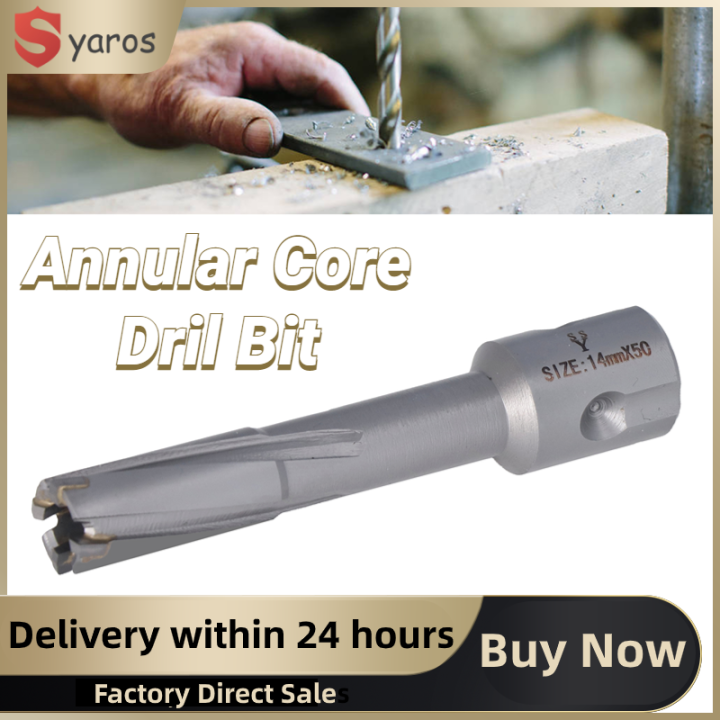 Annular Core Drill Bit 50mm Depth Efficient Precise Cutting 40CR Carbide Hollow Core Drill Bit ...