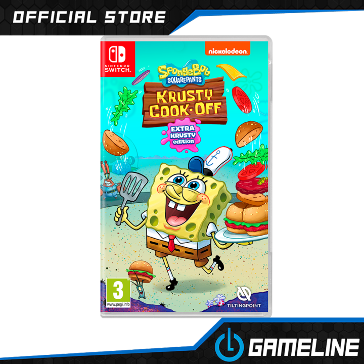 Nintendo Switch Spongebob Squarepants Krusty Cook-Off - Extra Krusty ...