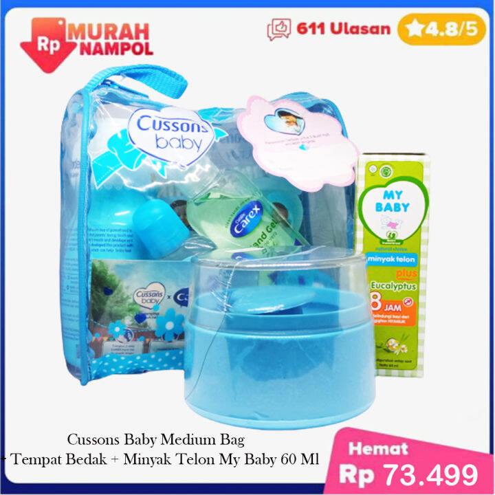 Cussons Baby Medium Lengkap dengan Minyak Telon dan Tempat Bedak ...