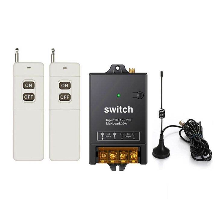 Wireless Remote Control Switch,3000M Long Distance,40A Relay Wireless ...