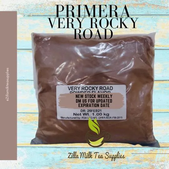 Primera Very Rocky Road Premium Powder Flavor 1kg for Milktea Milk Tea ...
