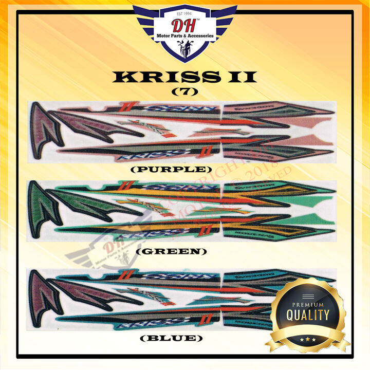 KRISS 2 (7) STICKER BODY MODENAS KRISS 2 | Lazada