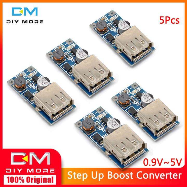Original Diymore DC DC 0.9V-5V to 5V 600MA Charger Step Up Boost ...