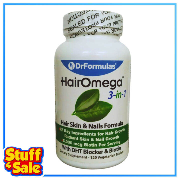 DrFormulas HairOmega 3-in-1 Hair Growth Skin & Nails Formula with DHT ...
