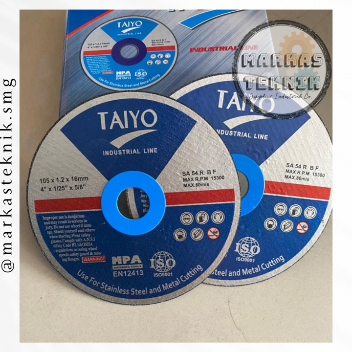 TAIYO Batu Potong 4" 4 Inch / Batu Potong TAIYO Biru 105 x 1,2 x 16 MM | Lazada Indonesia