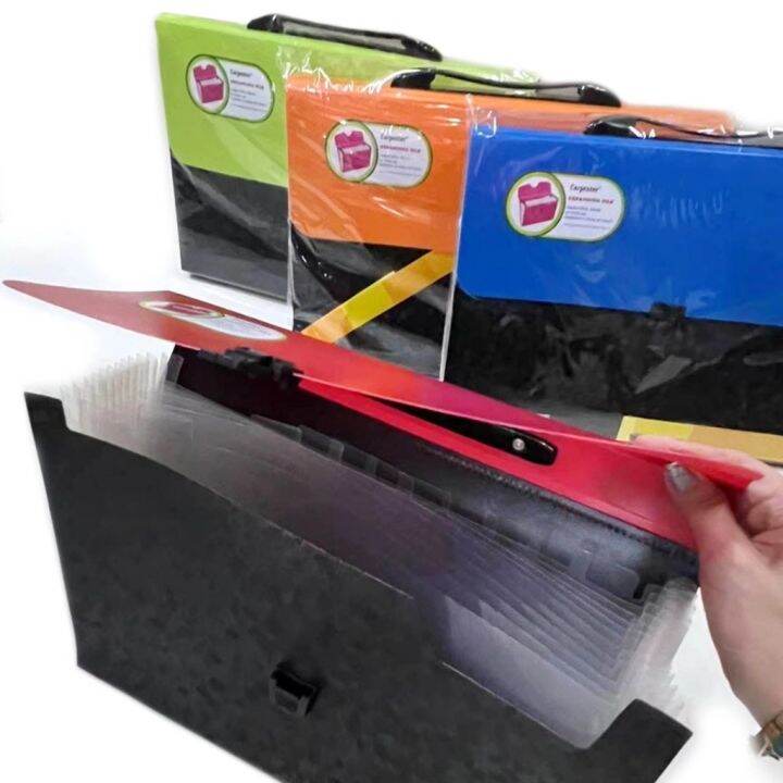 KT9219 LONG (FC) BLACK EXPANDABLE ENVELOPE FILLING CASE WITH HANDLE ...