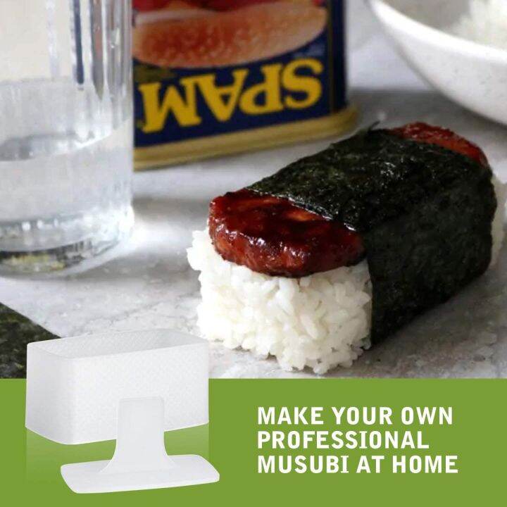 2 Pack Musubi Maker Press Spam Sushi Making Kit, Non-Stick & Non-Toxic ...