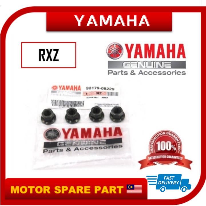 YAMAHA RXZ CATALYZER RXZ MILI HEAD NUT BLOCK NUT ORIGINAL YAMAHA | Lazada