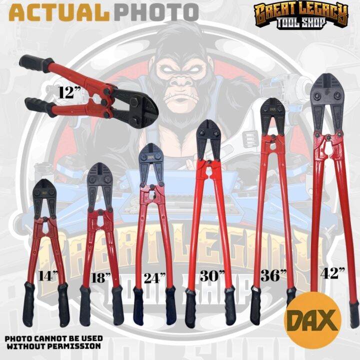 DAX Industrial-Grade Bolt Cutter: Chrome Molybdenum Steel Blade, Heavy ...