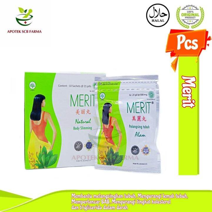 Merit / Obat Diet - Mengurangi kadar lemak dalam tubuh / Pebungkus ...