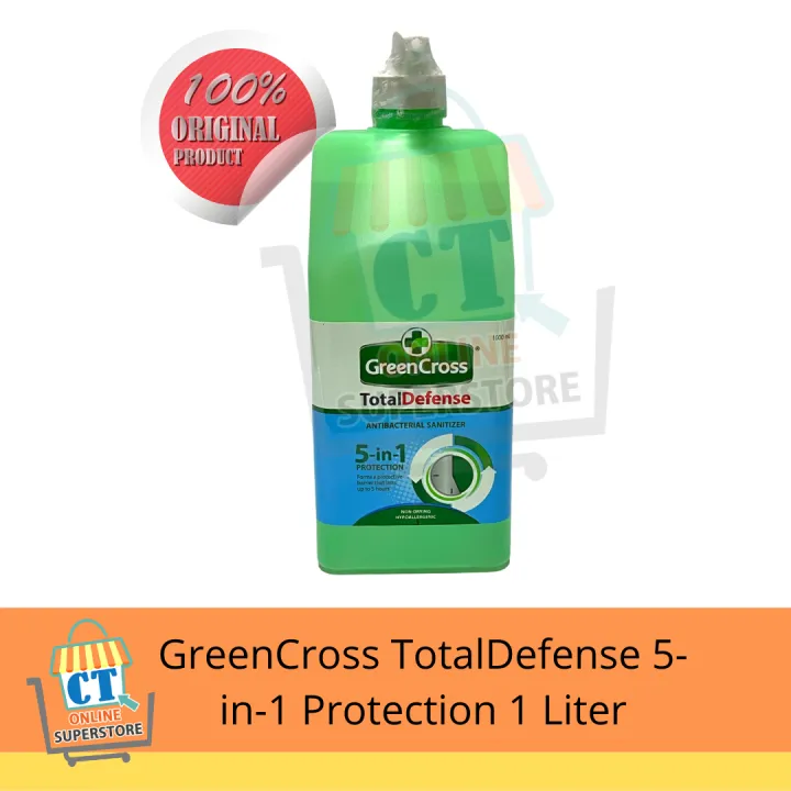 Green Cross TotalDefense 5-in-1 Protection 1 Liter Hand Sanitizer ...