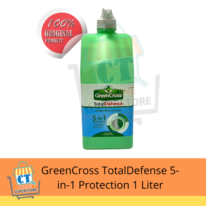 Green Cross TotalDefense 5-in-1 Protection 1 Liter Hand Sanitizer ...