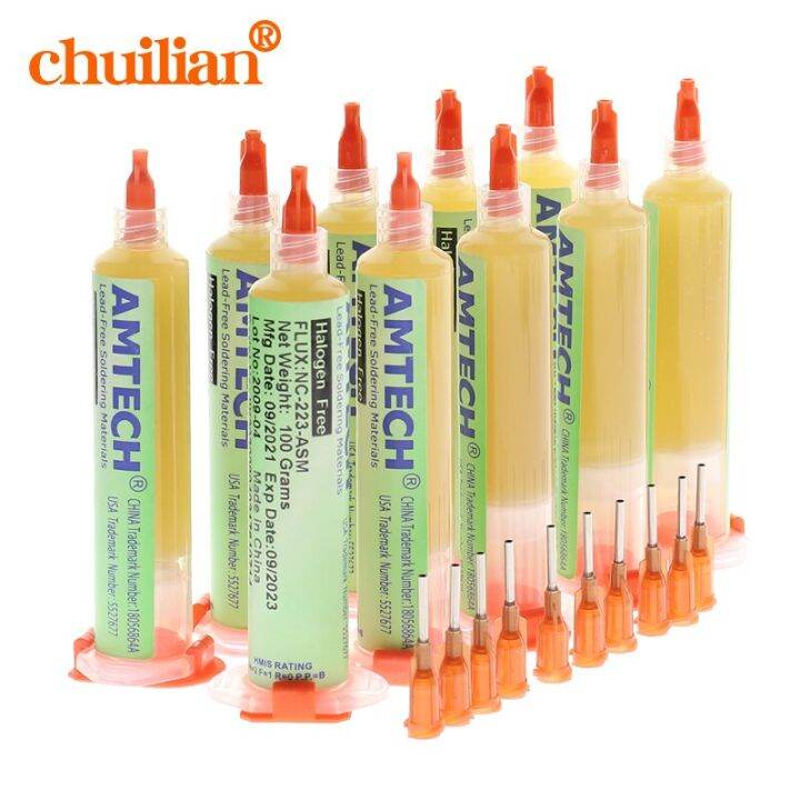 AMTECH NC-223-ASM 10cc BGA Flux PCB Flux Paste No-Clean Solder / SMD ...