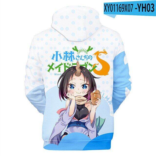 Anime Kobayashi San Chi No Maid Dragon Hoodie Sweatshirt Miss Kobayashi ...