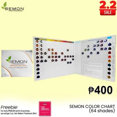 Semon Color Chart (64 Shades) Color Selector | Lazada PH