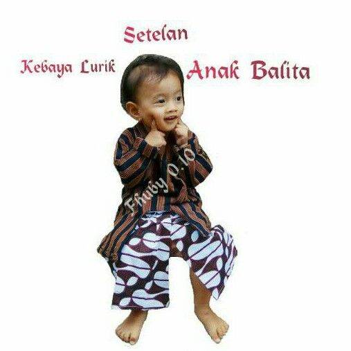 Setelan Kebaya Lurik Anak Balita // Kebaya Adat Anak 0-5th // Kebaya ...