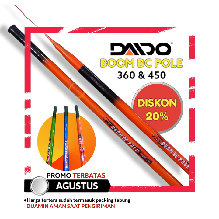 Tegek Daido Boom BC Pole 360 450 Joran Pancing Fiber Ruas Panjang | Lazada Indonesia