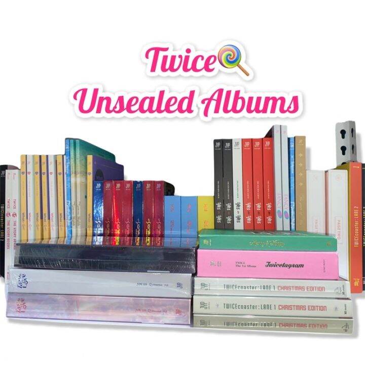 ASSORTED TWICE ALBUMS UNSEALED (TCL1 SIGNAL WHAT IS LOVE YES OR YES ...