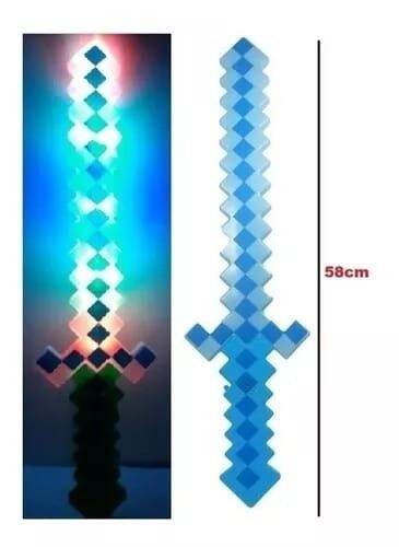 Mainan Pedang Minecraft LED Diamond Sword Bisa Nyala dan Bersuara ...