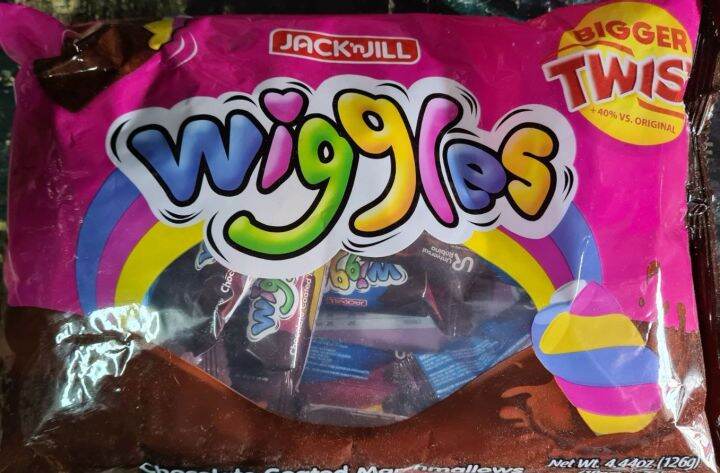 Wiggles Chocolate Coated Marshmallows 18pcs x 7g | Lazada PH