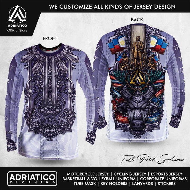 Adriatico Clothing Modern Barong " TAMARAW" Collection Motorcycle Riding Jersey | MODERN BARONG ...