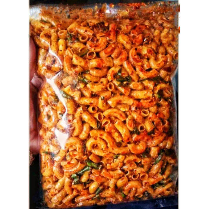 Makaroni Bantet Daun Jeruk Pedas 1KG / Makroni Bantet Seblak Pedas Cap ...