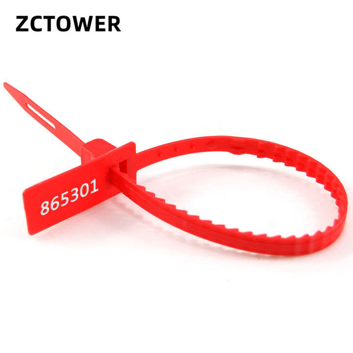 100pcs Plastic Security Seal Truck Door Seal Serial Numbered Pull Tite ...