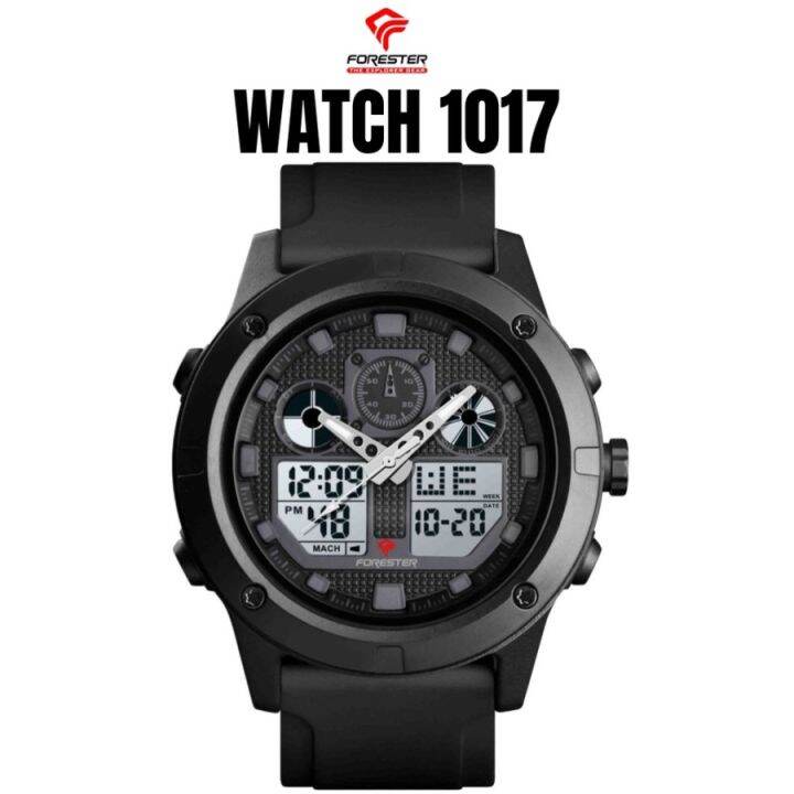 Forester Jam Tangan Digital Analog Pria 1017 Watch Water Resistant ...