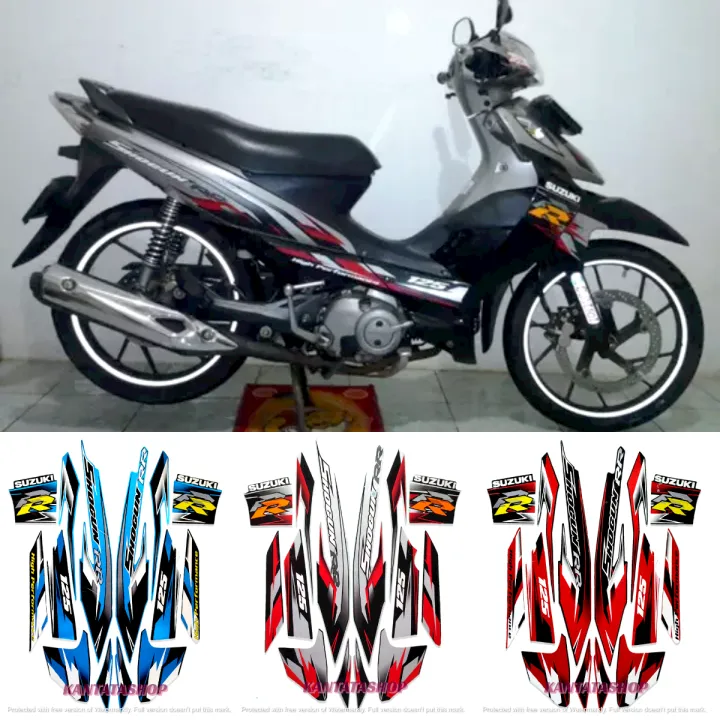 STIKER STRIPING LIS LES BODY MOTOR SHOGUN 125 RR 2007 & STRIPING SHOGUN ...