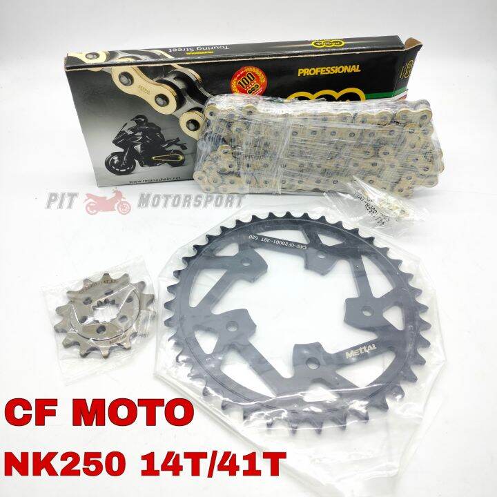 REGINA CF MOTO NK250 Sprocket Chain Kit Set Rantai Spoket ( Full Set ...
