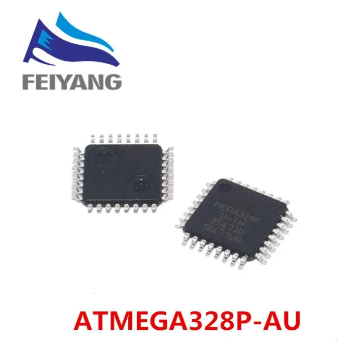 10ชิ้น ATMEGA328P-AU ATMEGA328P ATMEGA328 8-Bit Microcontroller AVR 32 K Flash Memory QFP-32 ...