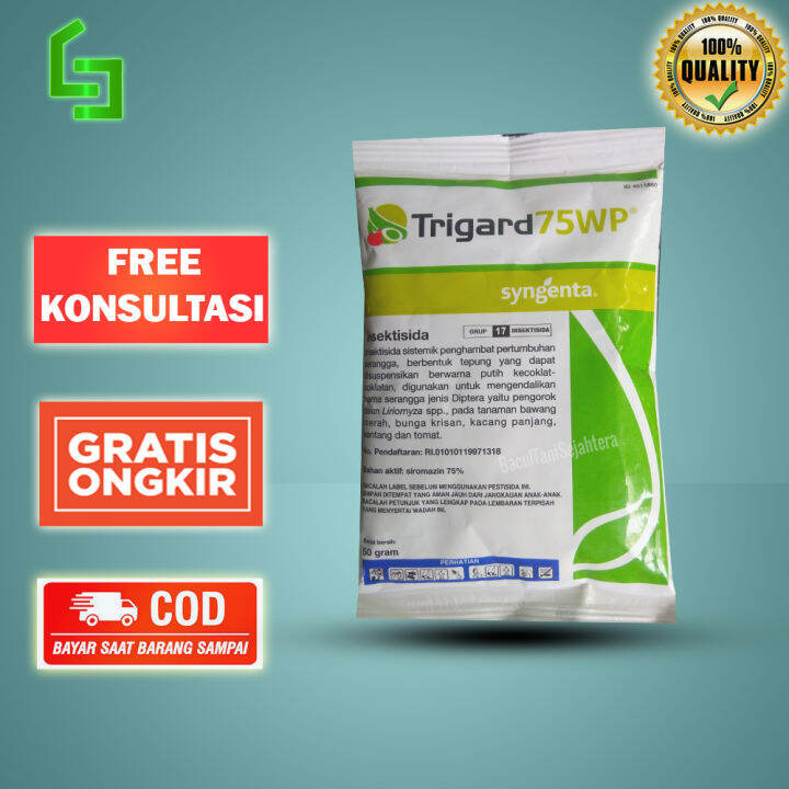 TRIGARD 75 WP 50 GRAM INSEKTISIDA SYNGENTA PEMBASMI pengorok daun Liriomyza sp. | Lazada Indonesia