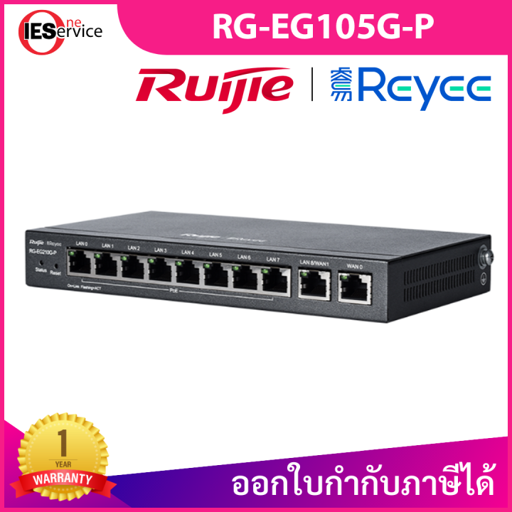 สวิตซ์ Ruijie Reyee RG-EG105G-P Cloud Managed Router 2 Wan 100 ...