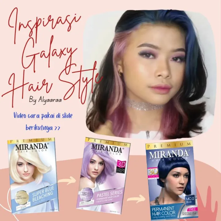 Paket Warna Rambut Galaxy Hair Style (Miranda Blue, Pastel Series Super ...