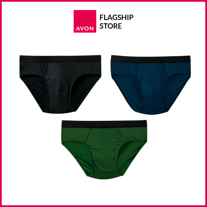 Avon Men's Club Jake 3in1 Flexicomfort Brief Pack | Lazada PH