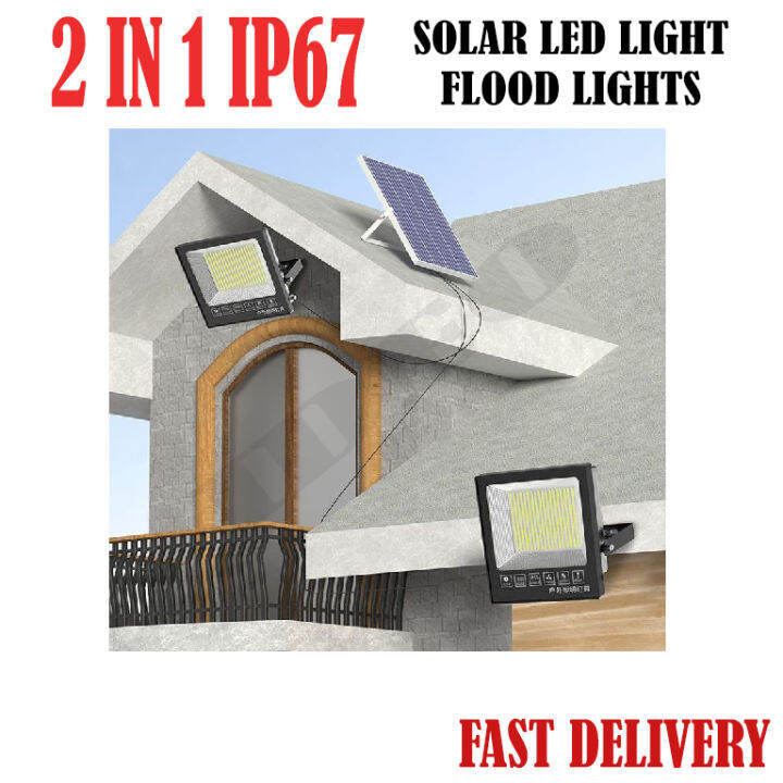 Flood Lights 2 in 1 IP67 Solar Led Light 100W, 200W, 300W And 500W ...