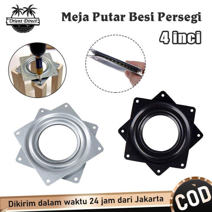 10cm Braket Ring Meja Putar Besi Persegi 15cm / Kursi Etalase Display ...